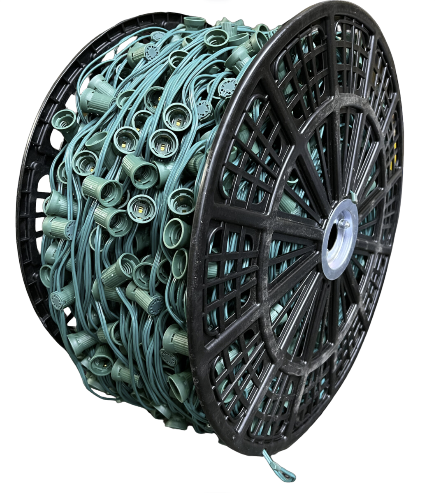 Minleon C9 Cord Green Wire 12" Spacing - 1000' SPT-1 – TXF Light Source